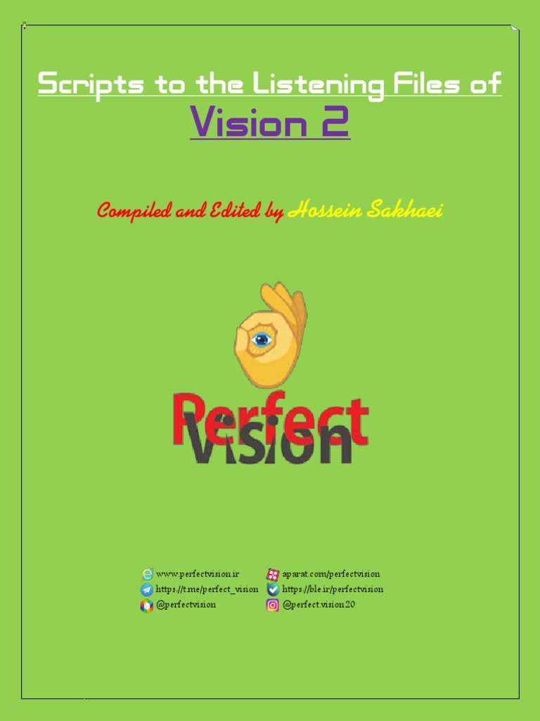 Vision 2 Scripts | PDF
