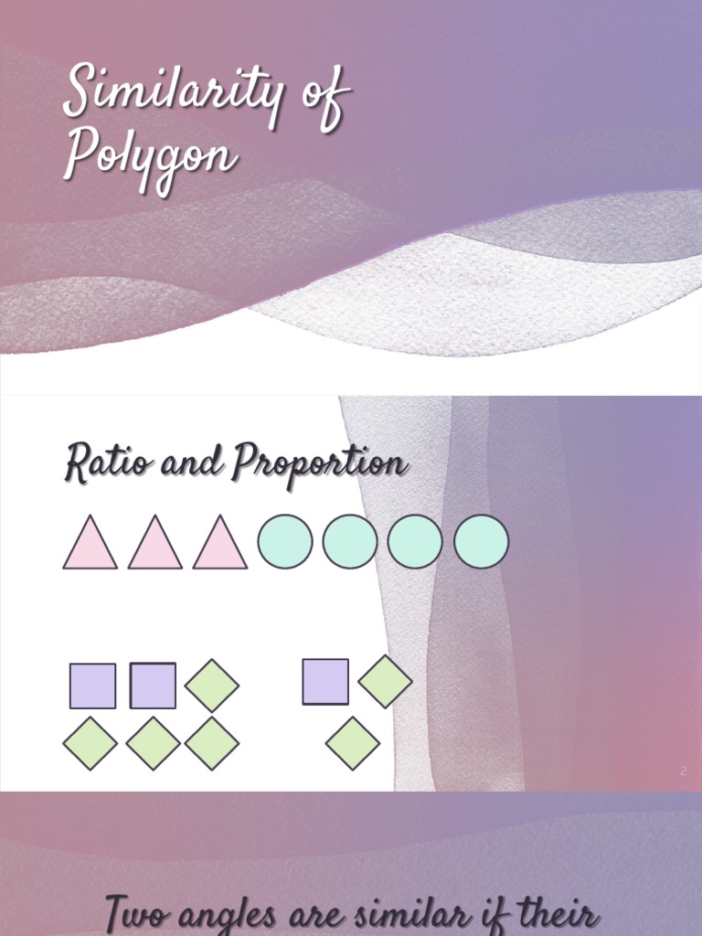 Similarity of polygons and proportionality theorem | PDF | Triangle ...