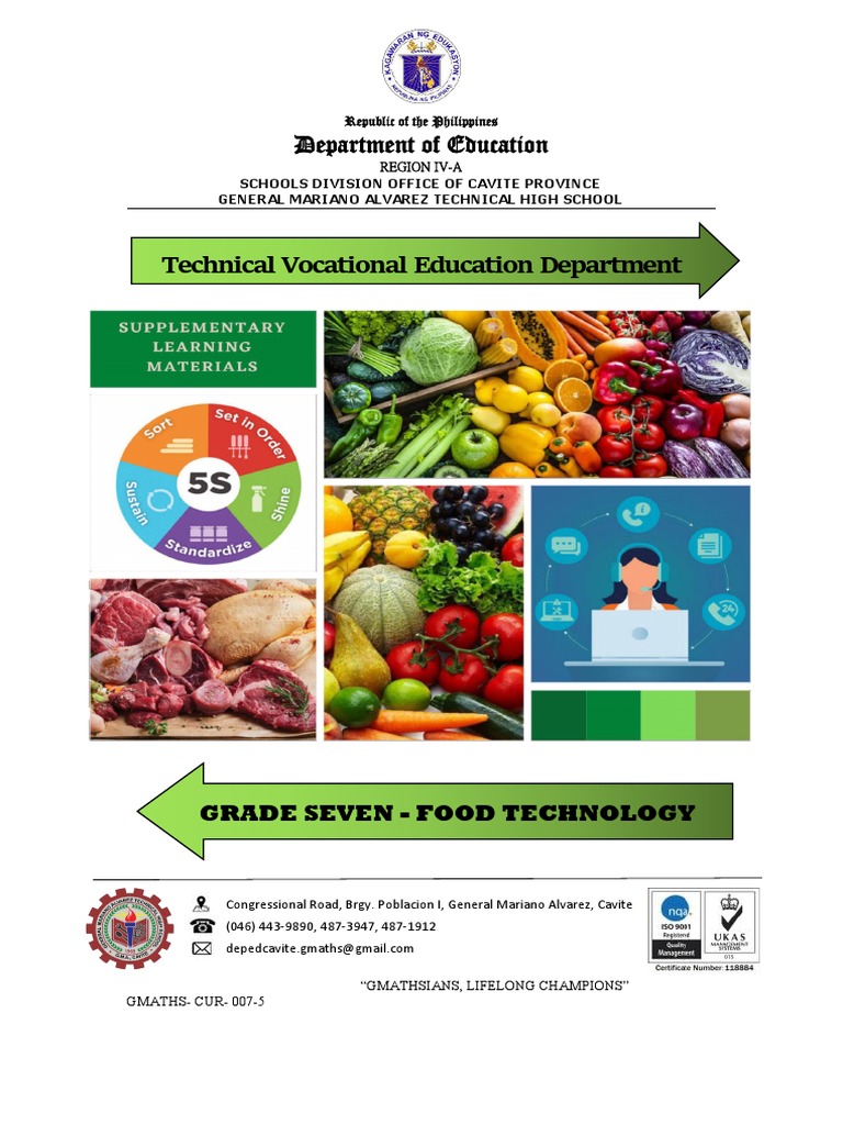Food Technology Course Overview | PDF | Hazards | Kitchen Utensil