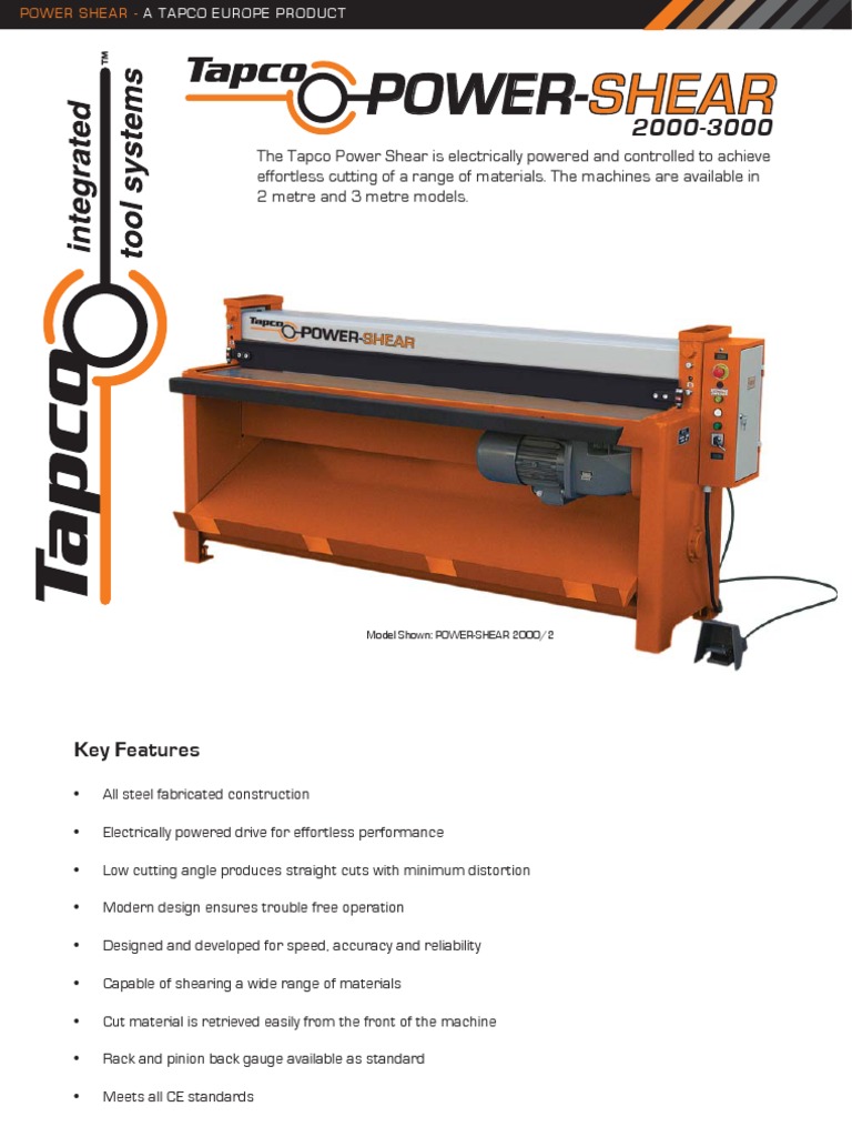 Power Shear Eng | PDF