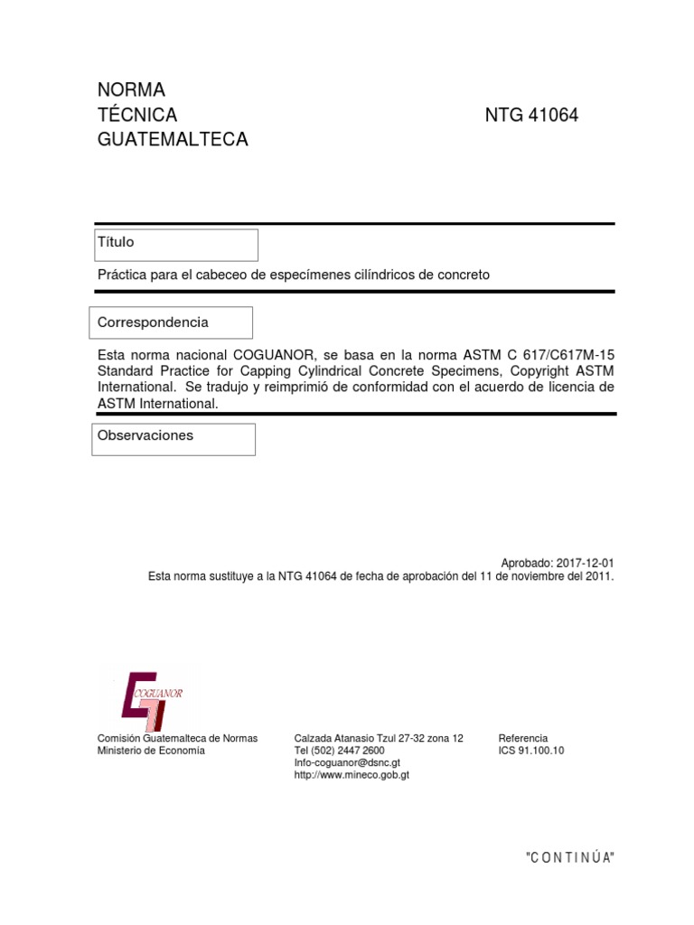 ASTM C617 Cabeceo Muestras PDF | PDF | Hormigón | Cemento