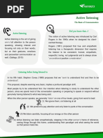Active Listening Techniques Handout | PDF | Body Language | Communication