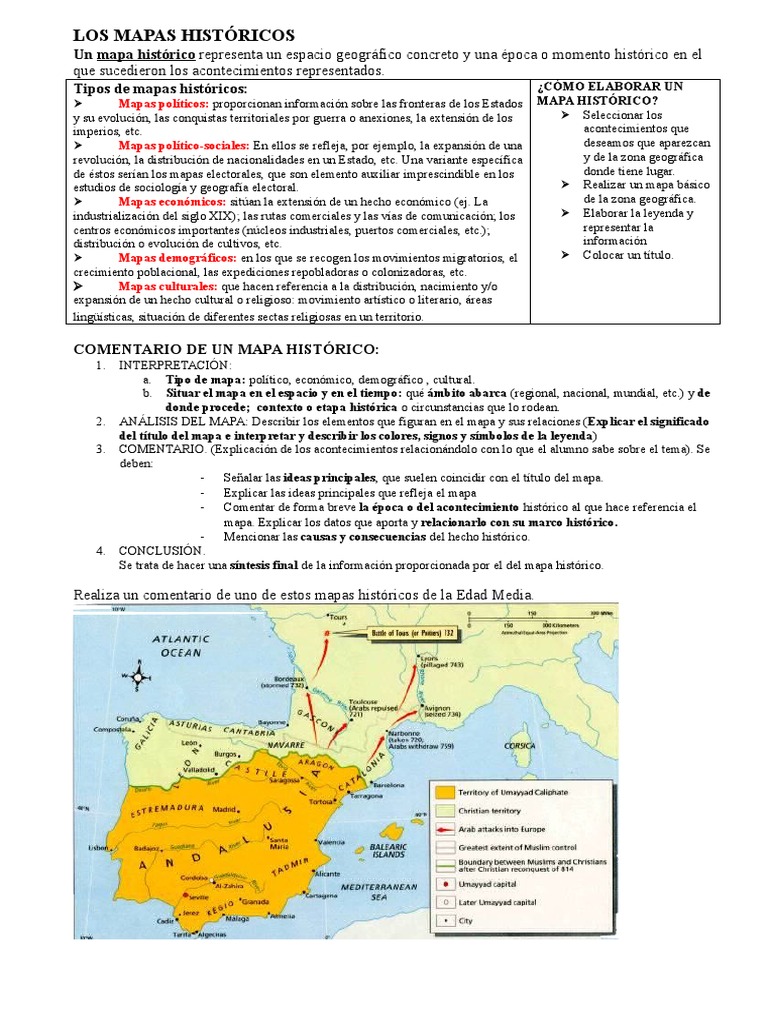 Comentario Mapas | PDF | Mapa | Geografía