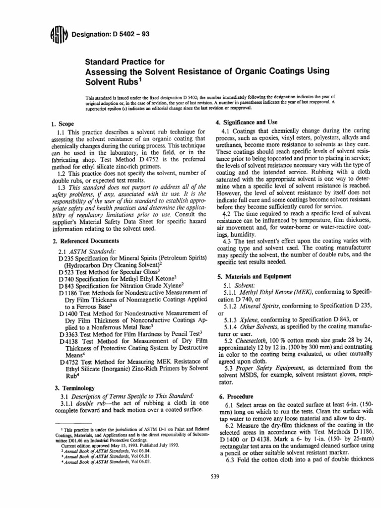 ASTM D 5402-93 Solvente | PDF