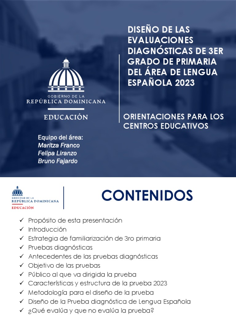 Evaluación Diagnóstica 3er Grado 2023 | PDF | Evaluación | Comprensión ...