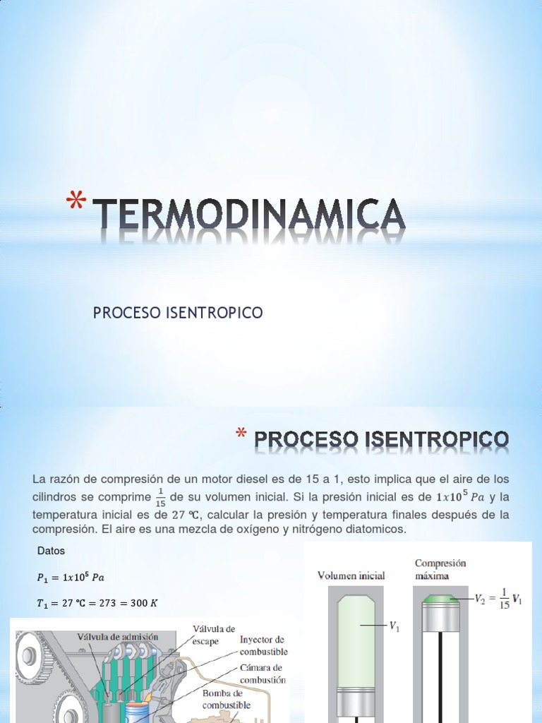 Termodinamica Proceso Isentropico PDF | PDF