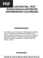 Protocolo de Prueba Raven: Formato y Diagnóstico | PDF