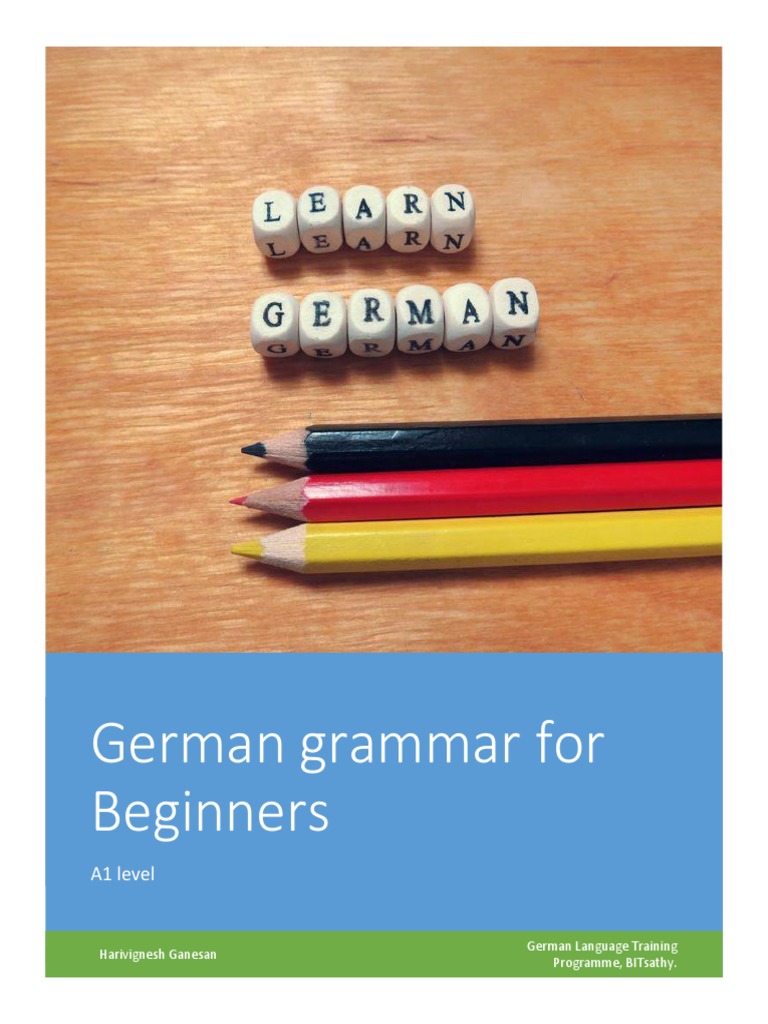 German Language For Beginner | PDF | Language Mechanics | Human ...