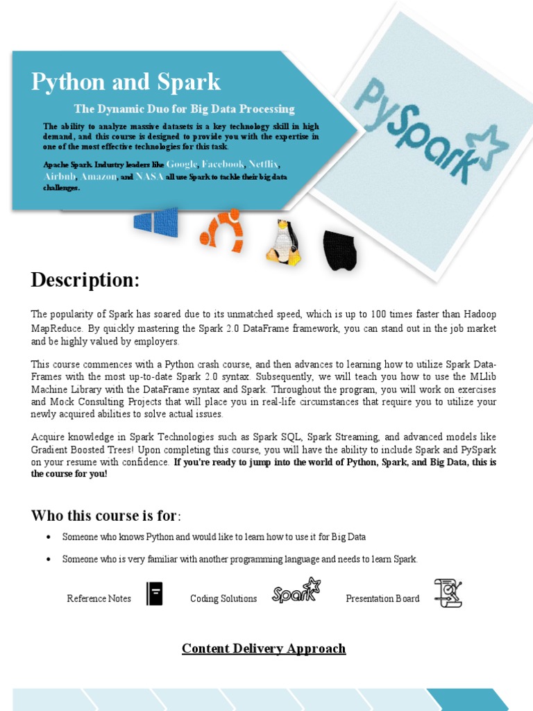 PySpark Course | PDF | Apache Spark | Machine Learning