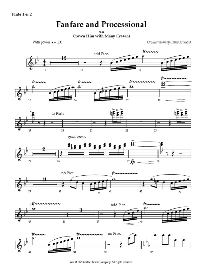 Fanfare and Processional Flute | PDF
