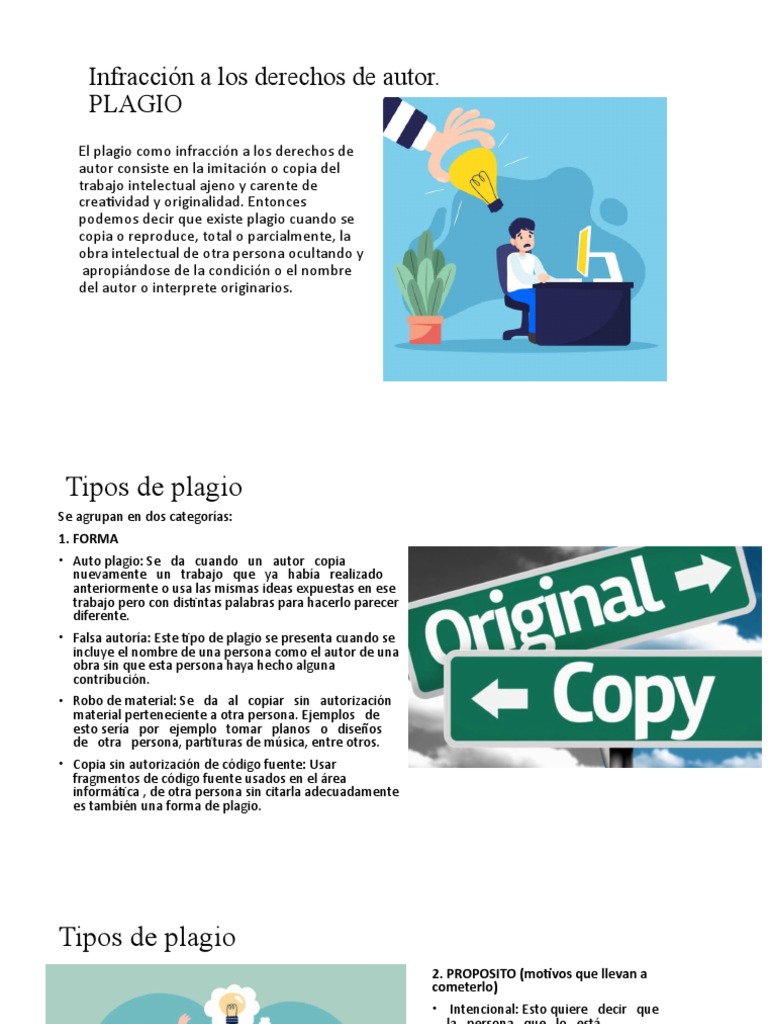 Tipos y Consecuencias del Plagio | PDF | Plagio | Autor