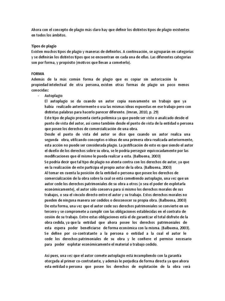 PLAGIO | PDF | Plagio | Autor