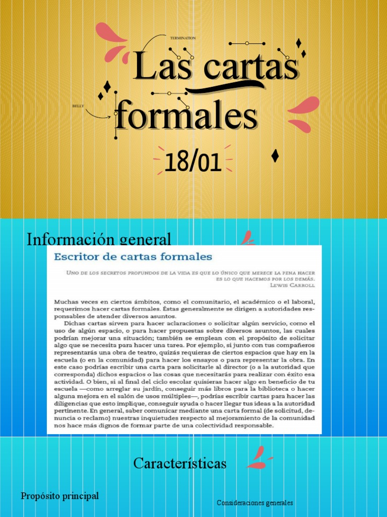 Las Cartas Formales | PDF
