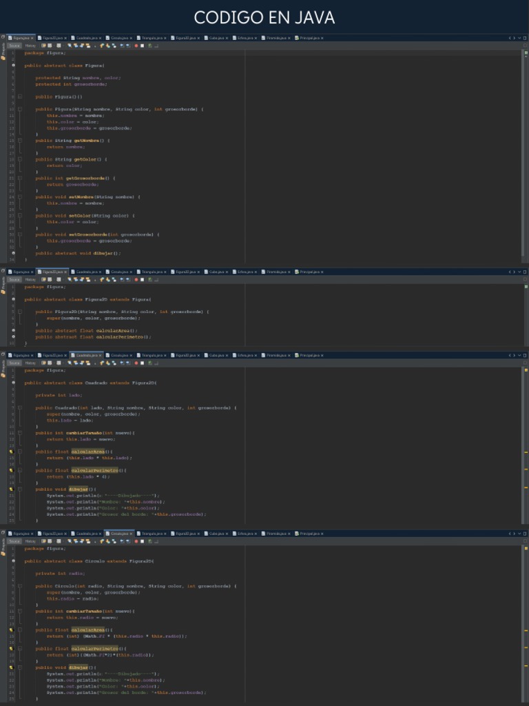 Figuras Con Polimorfismo - Java NetBeans | PDF