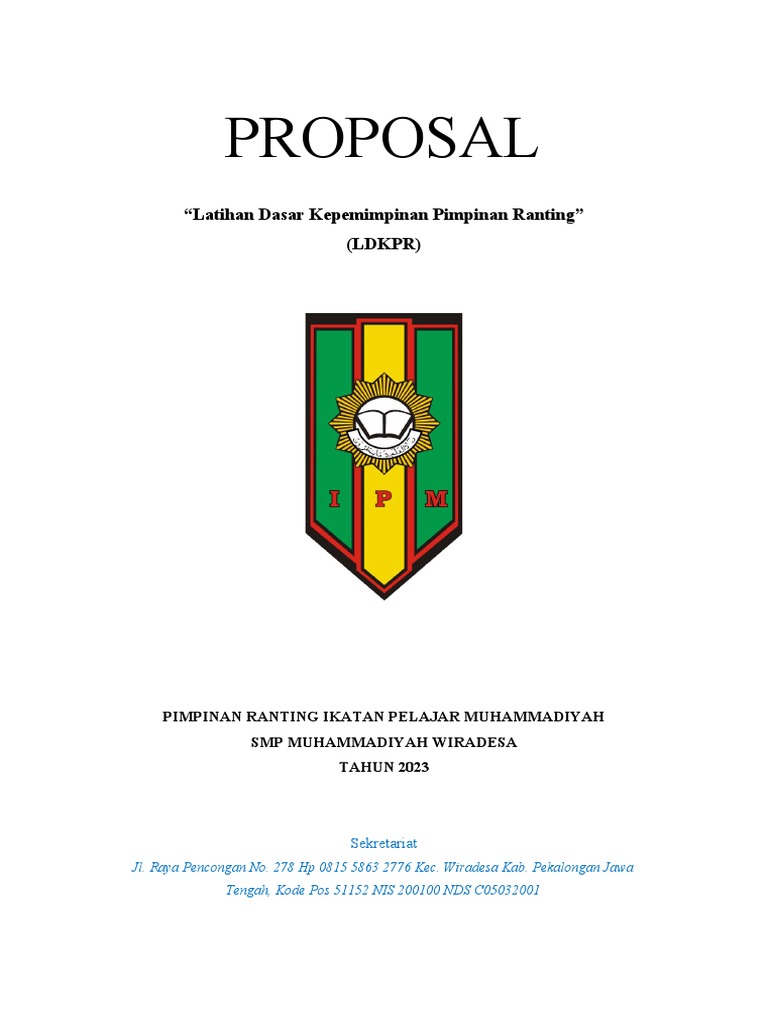 Proposal LDKPR Ipm 2023 | PDF