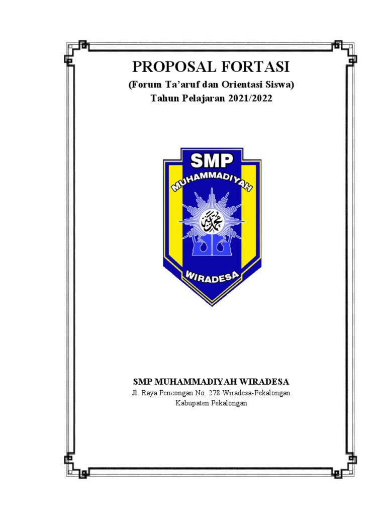 Proposal Fortasi 2021 | PDF | Karier & Perkembangan
