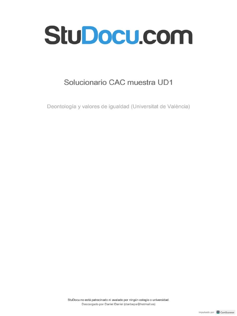 Solucionario Cac Muestra Ud1 | PDF