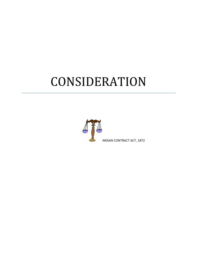 Assignment On Consideration | PDF | Consideration | Debtor