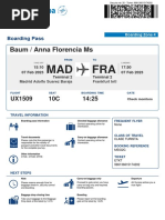 American Airlines Boarding Pass Template | PDF