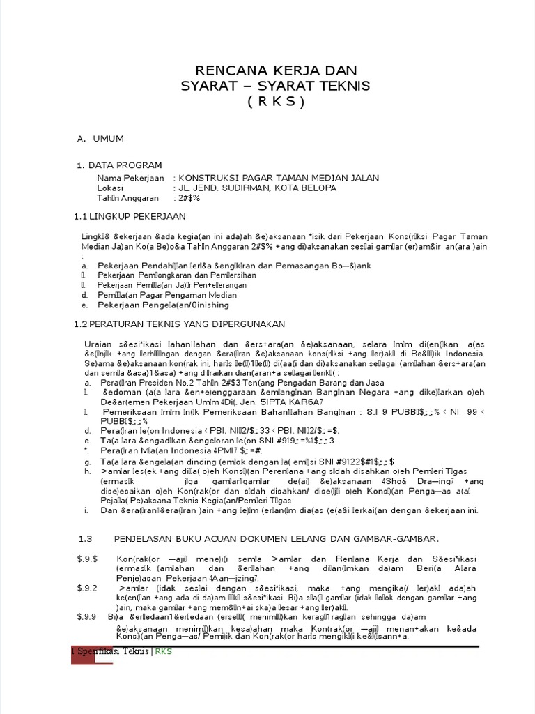 RKS Pagar Taman | PDF