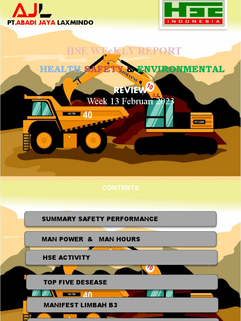 HSE Weekly Report - February 2023 | PDF | Safety