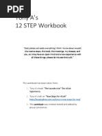 Taking The 12 Steps - WorkBook PDF | PDF | Twelve Step Program | Alcoholism