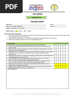 DepEd RPMS Pre-Observation Form | PDF
