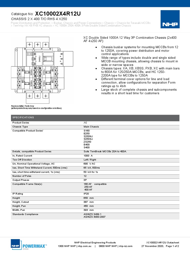 XC10002X4R12U 11894 Datasheet | PDF | Electric Power Distribution ...