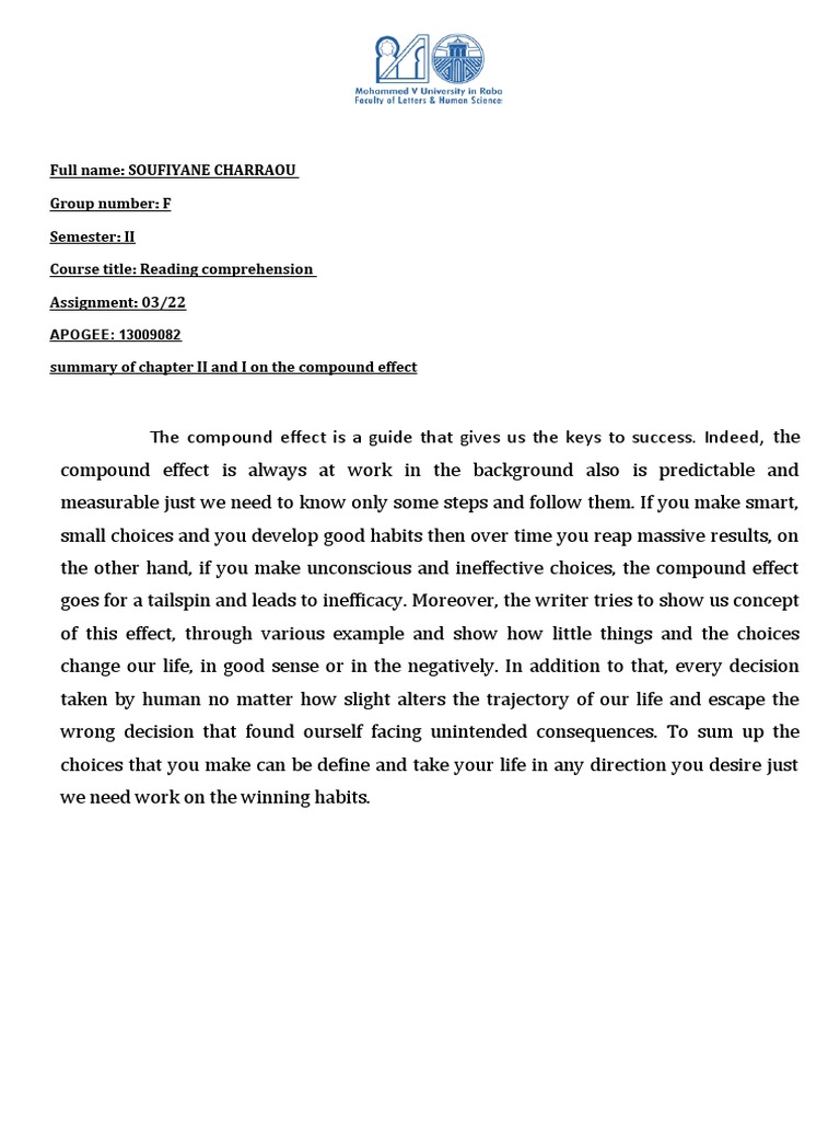 The Compound Effect | PDF