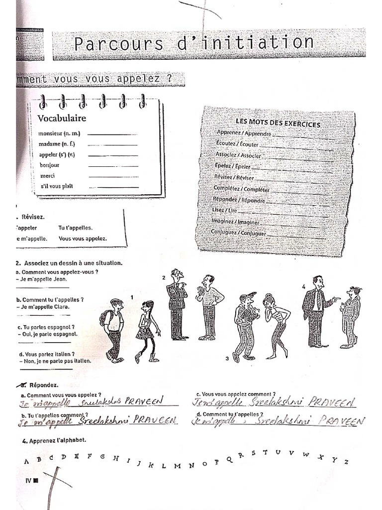 S1 French Workbook Answers | PDF
