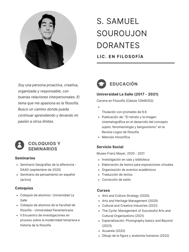 Curriculum Vitae 2023 (Actualizado) | PDF