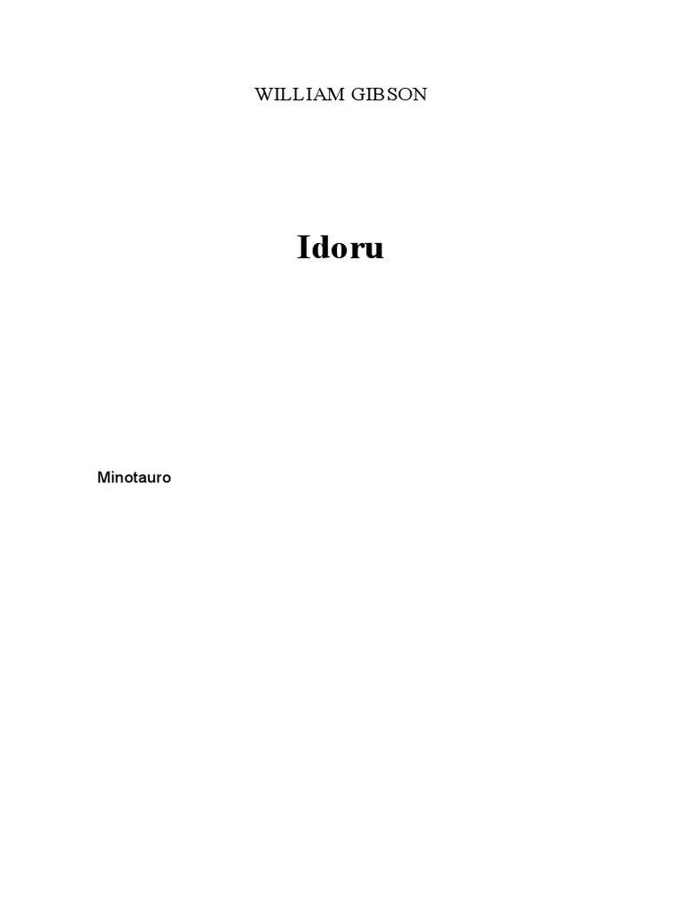 Gibson, William - Idoru | PDF