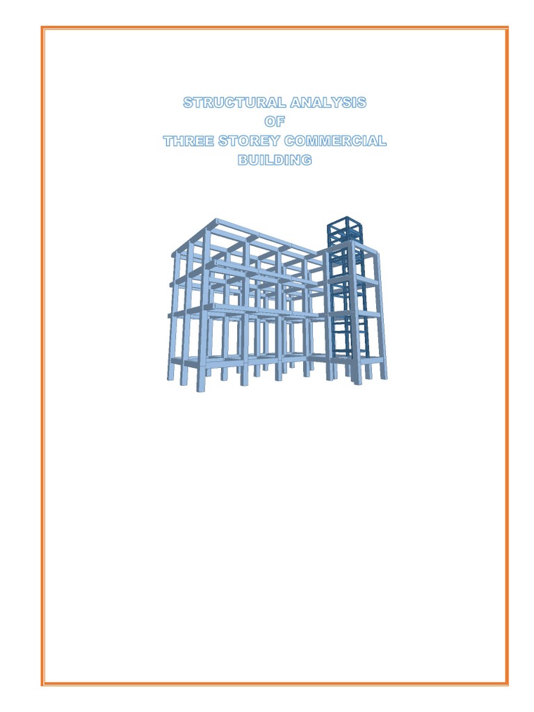 Structural Analysis of Three Storey Commercial Building | PDF | Geotechnical Engineering | Concrete