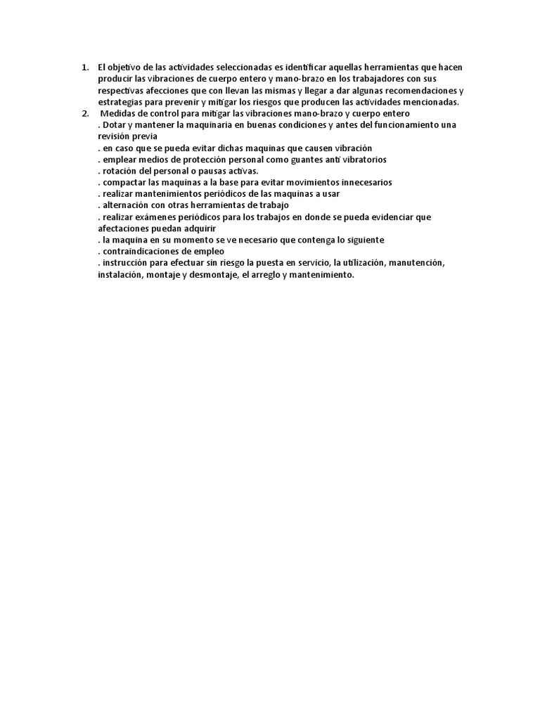 El Objetivo de Las Actividades Seleccionadas Es Identificar Aquellas ...