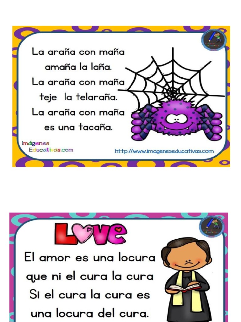 Aliteracion y Reiteracion Ejemplos Con Trabalenguas | PDF