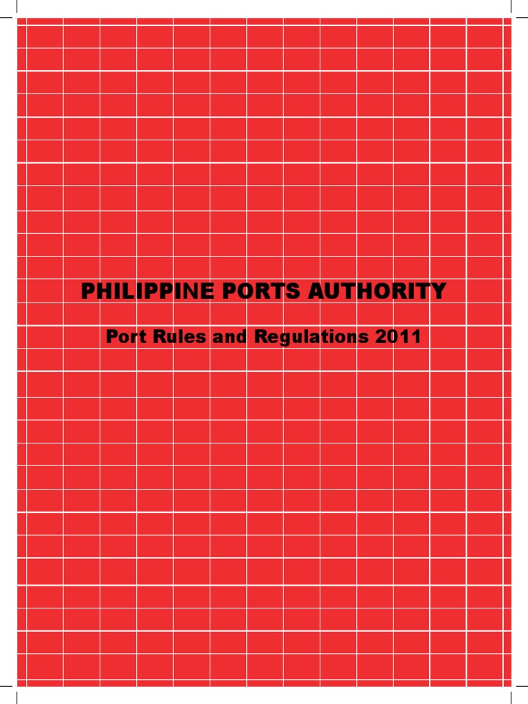 PPA Port Rules and Regulations 2011 | PDF | Economies | Transport