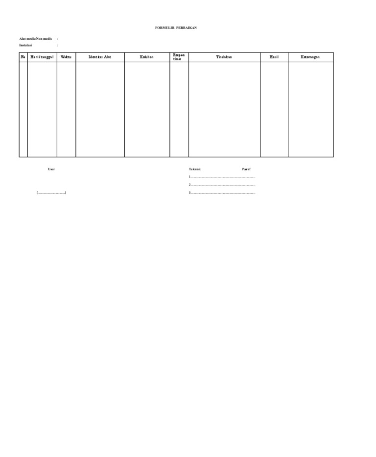 Format Perbaikan | PDF