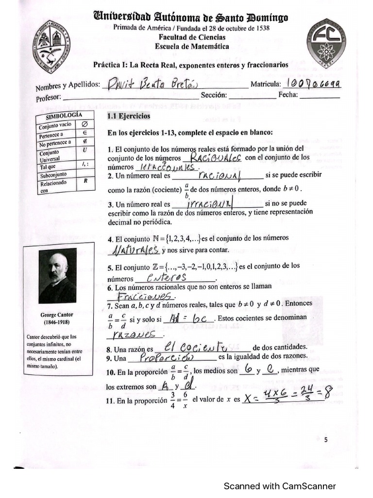 Practica Matematica No.1 PDF | PDF