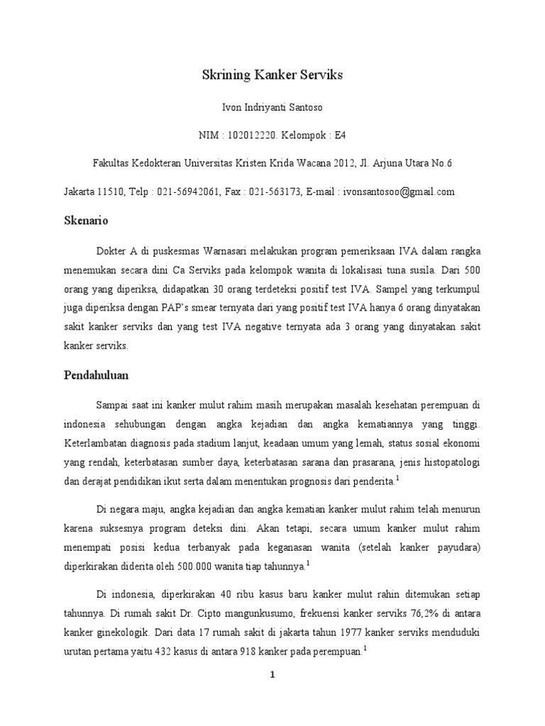 Makalah Screening Iva | PDF