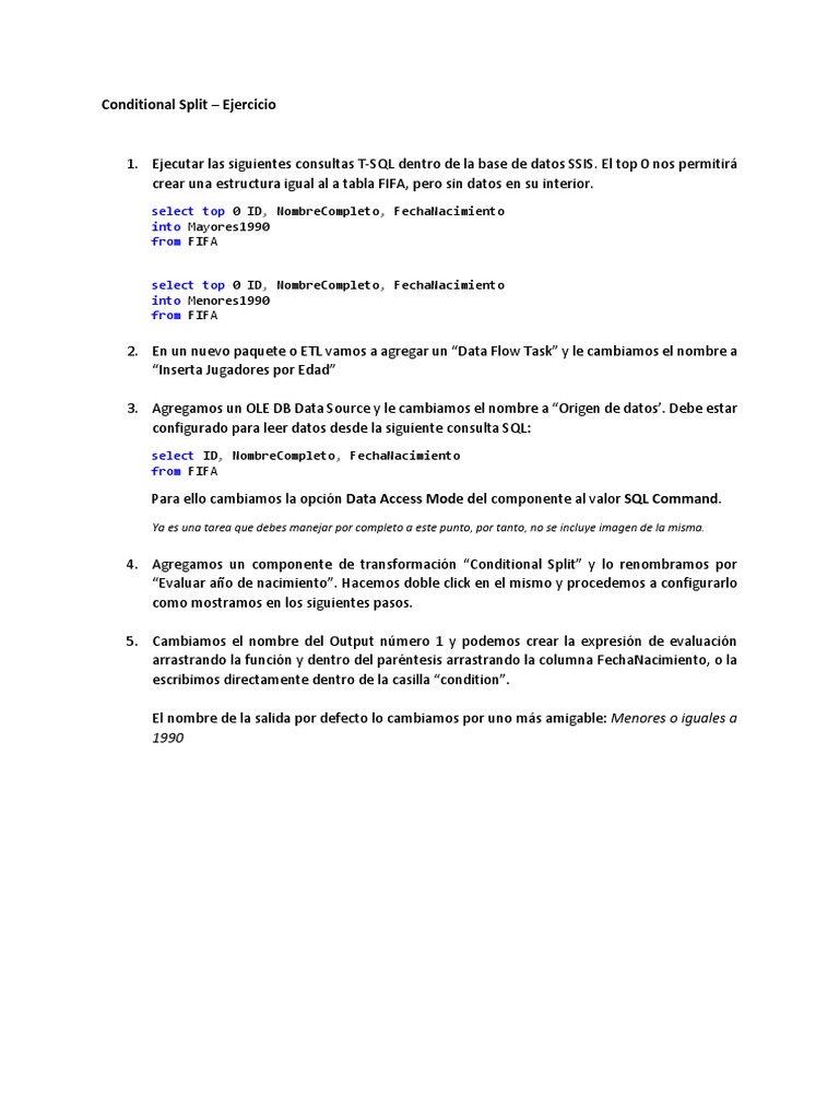 3.2 Conditional Split | PDF