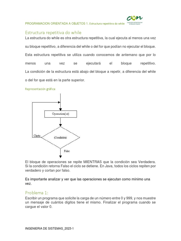Estructura Repetitiva Do While | PDF | Java (lenguaje de programación) | Lenguaje de programación