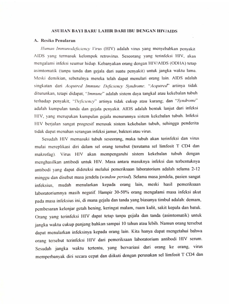 Askeb BBL DGN Hiv | PDF