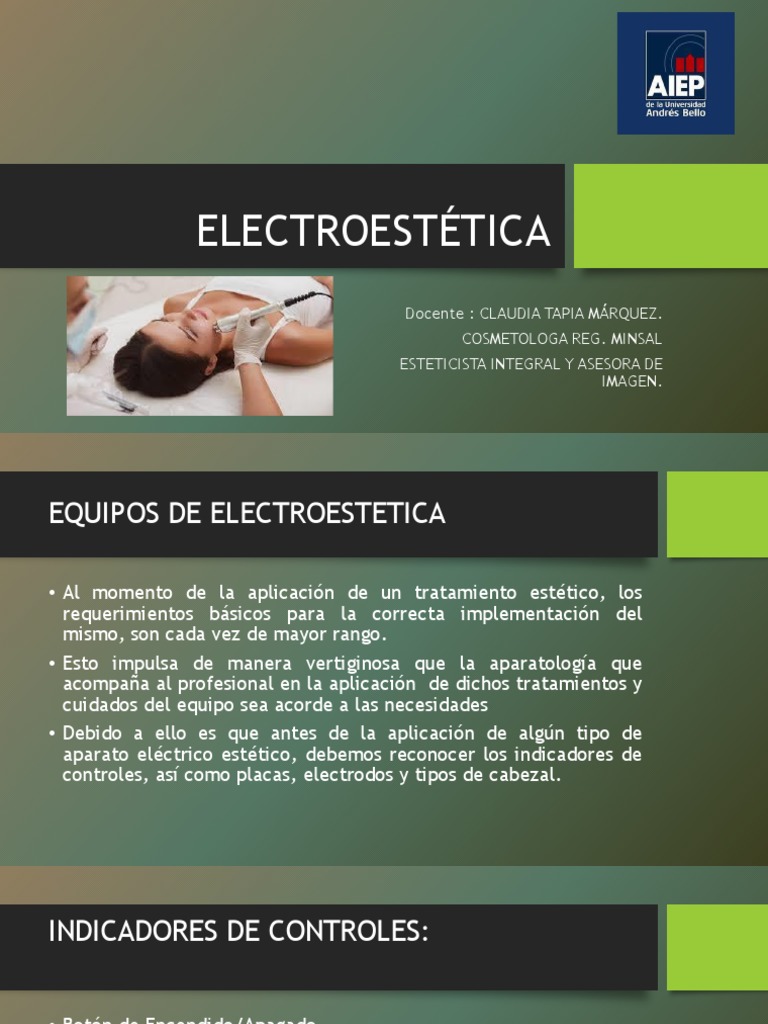 Clase Electroestética Aiep 2021c.tapia | PDF | Ultrasonido | Agua