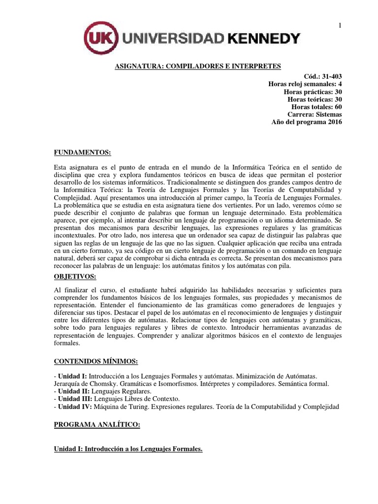 Compiladores e Interpretes | PDF | Lenguaje de programación | Compilador