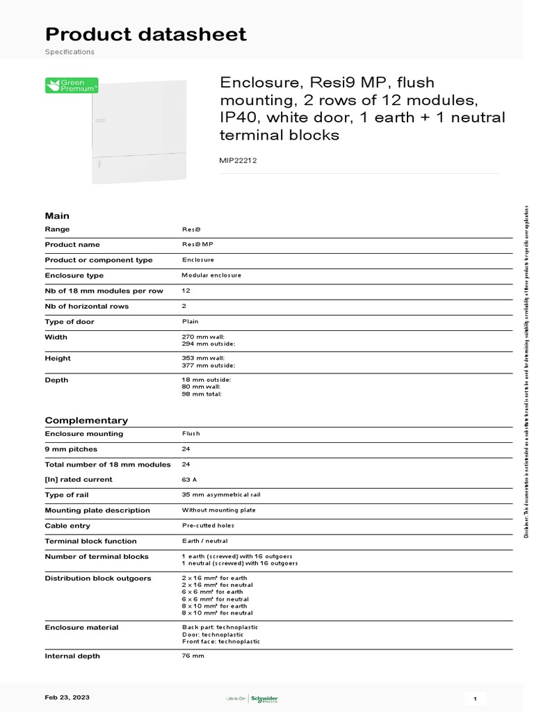Resi9 MP - MIP22212 | PDF | Modularity