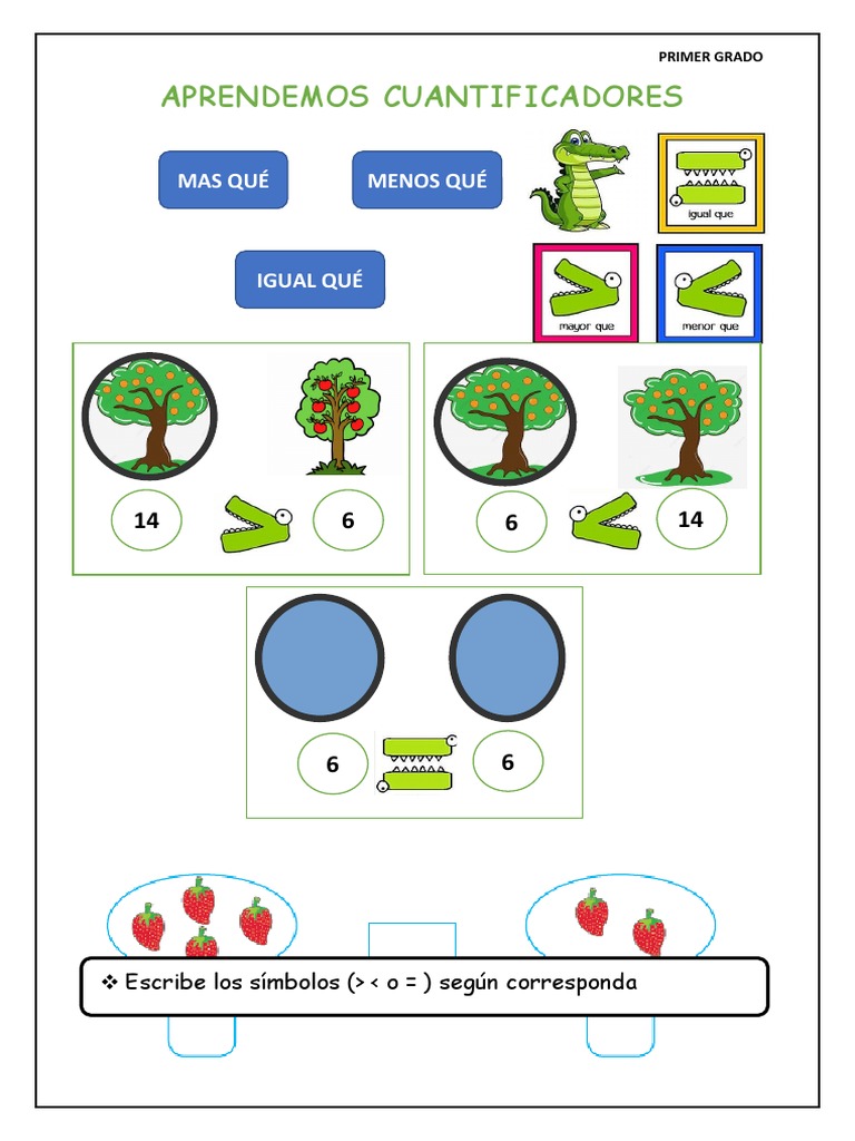 APRENDEMOS CUANTIFICADORES | PDF