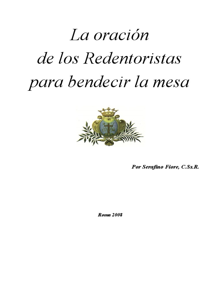 Preghiera - CSSR - Mensa - ES (00000002) | PDF | eucaristía | Cristo ...