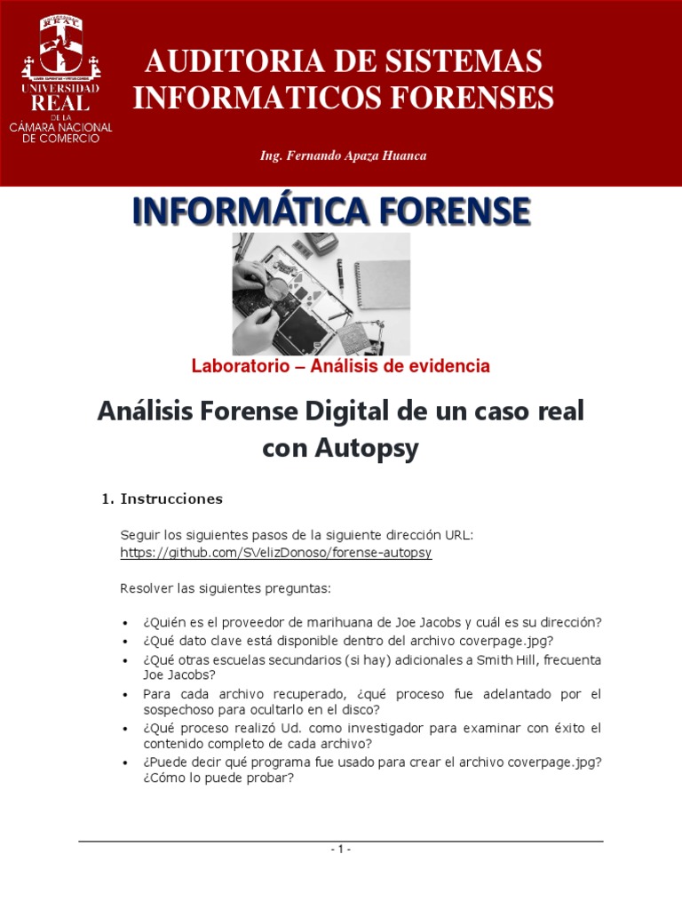 Analisis Forense Autopsy | PDF