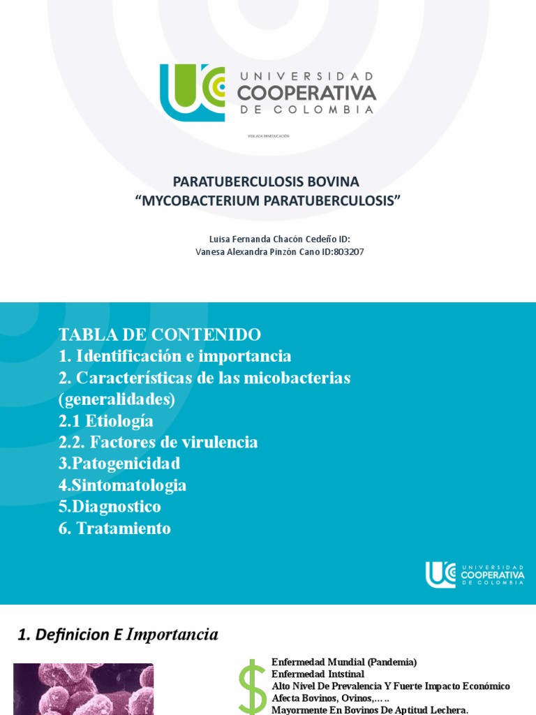 PARATUBERCULOSIS | PDF | Mycobacterium | Epidemiología