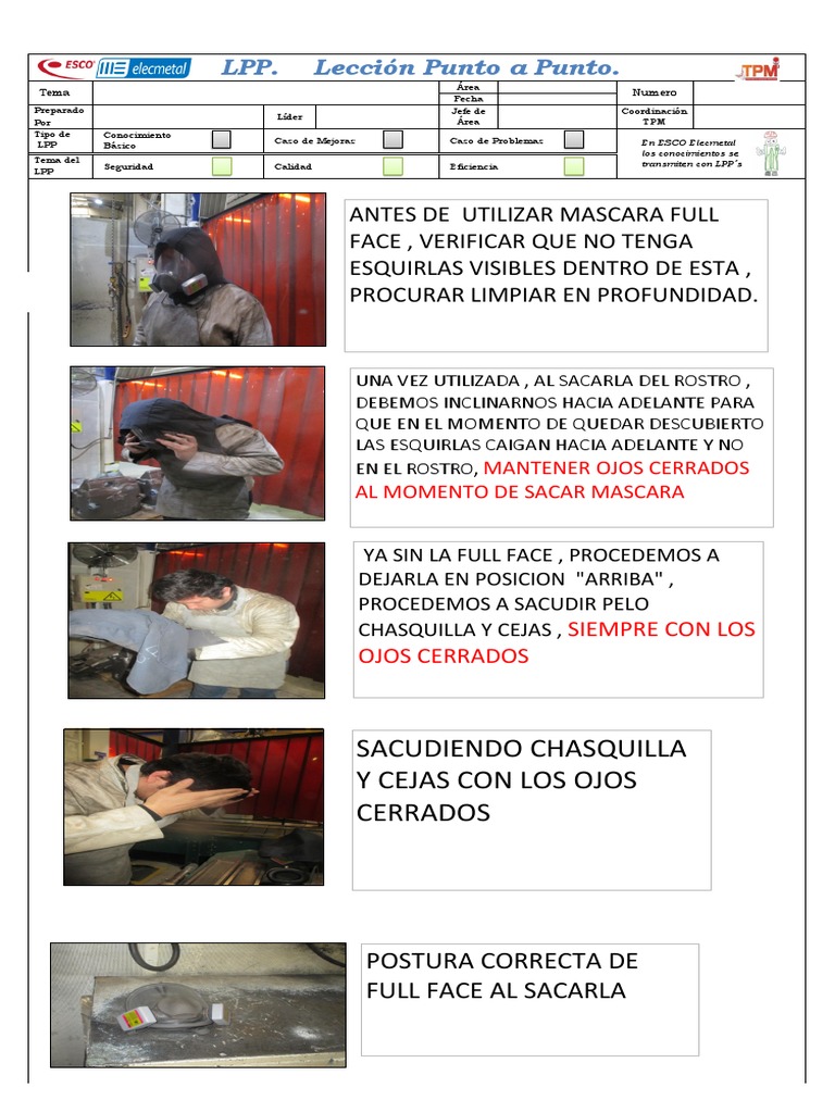 (1.2) LPP Uso Correcto Full Face | PDF